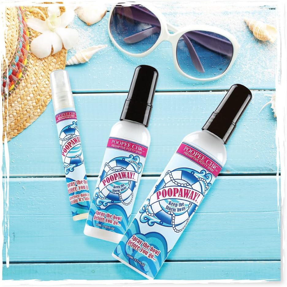 55 ml, Poop Away! Scent | Poop Away | Poopee Chic - Travel Size Toilet ...